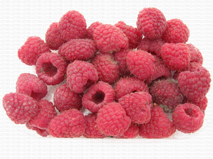 Barquette framboise, moisissure sur plusieurs fruits, moisissure niveau ...